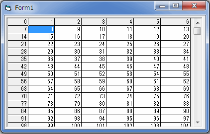 MSFlexGrid ワンポイントテクニック集(その2)(VB6.0) - VBレスキュー(花ちゃん)